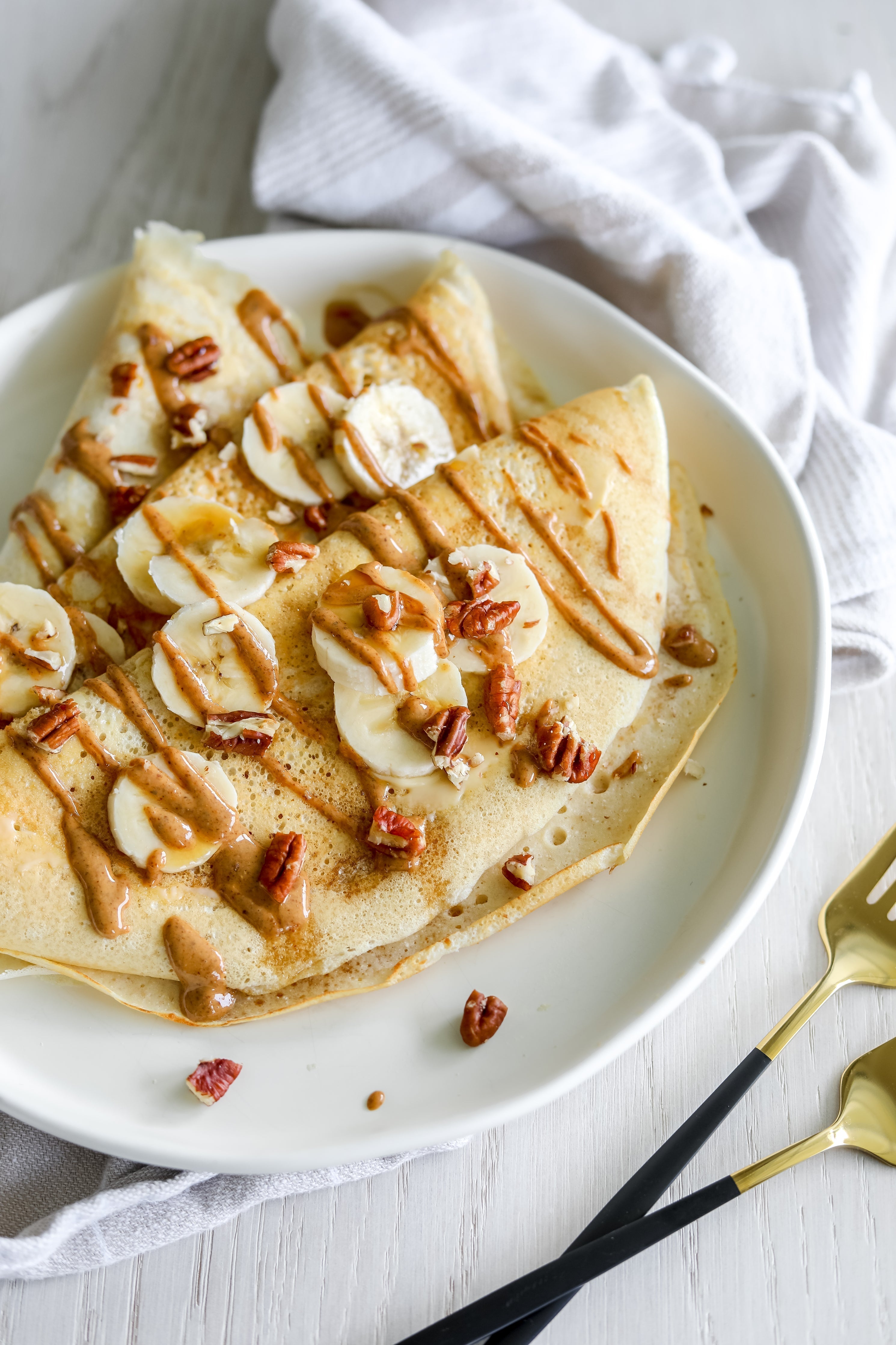 Maple Banana Nut Crepes – Clean Simple Eats