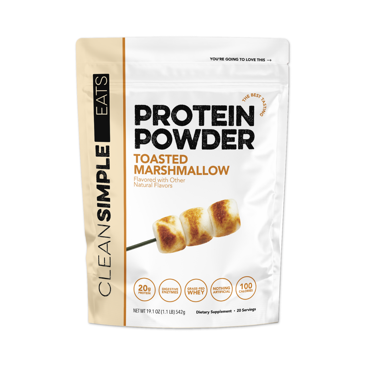 Protein Powder - Toasted Marshmallow | CSE – Clean Simple Eats