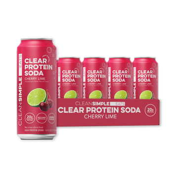 Clear Protein Soda: Cherry Lime (12 Pack) | Clean Simple Eats
