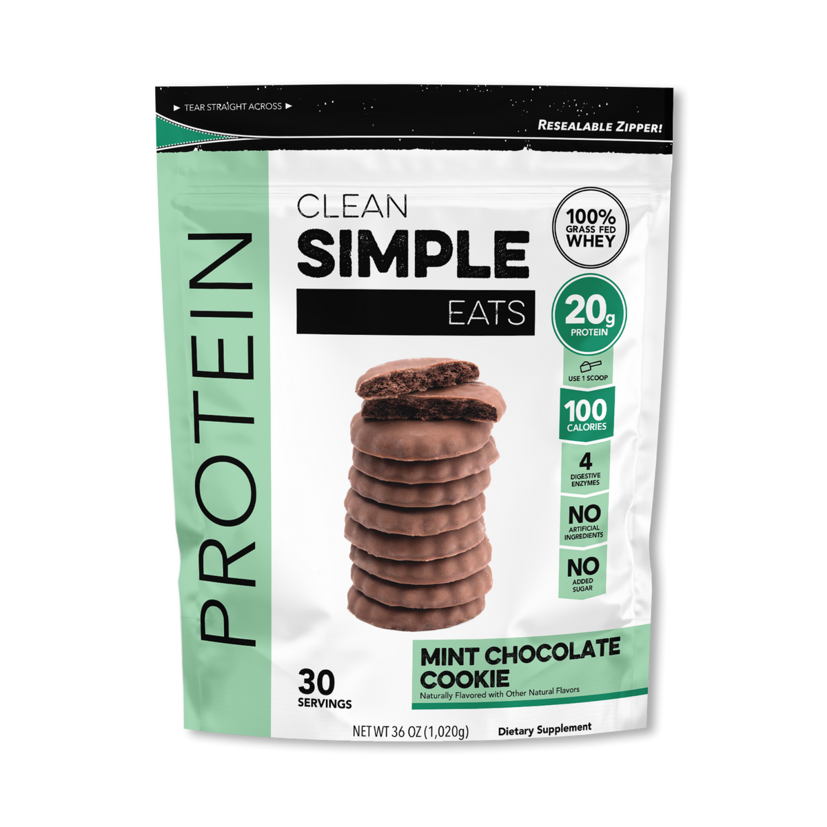 Mint Chocolate Protein Powder | Clean Simple Eats Protein Powder