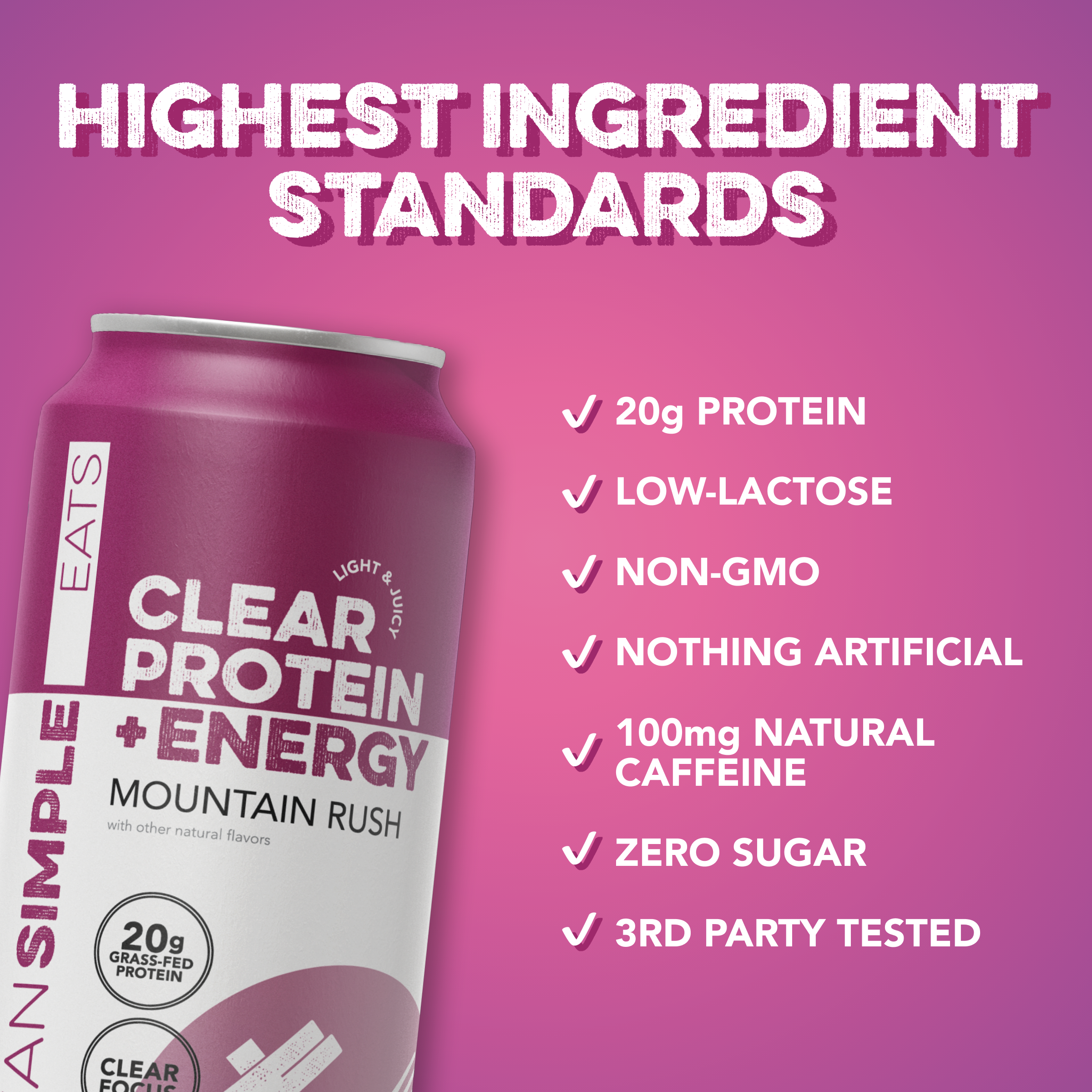 Clear Protein + Energy - Mountain Rush | CSE – Clean Simple Eats