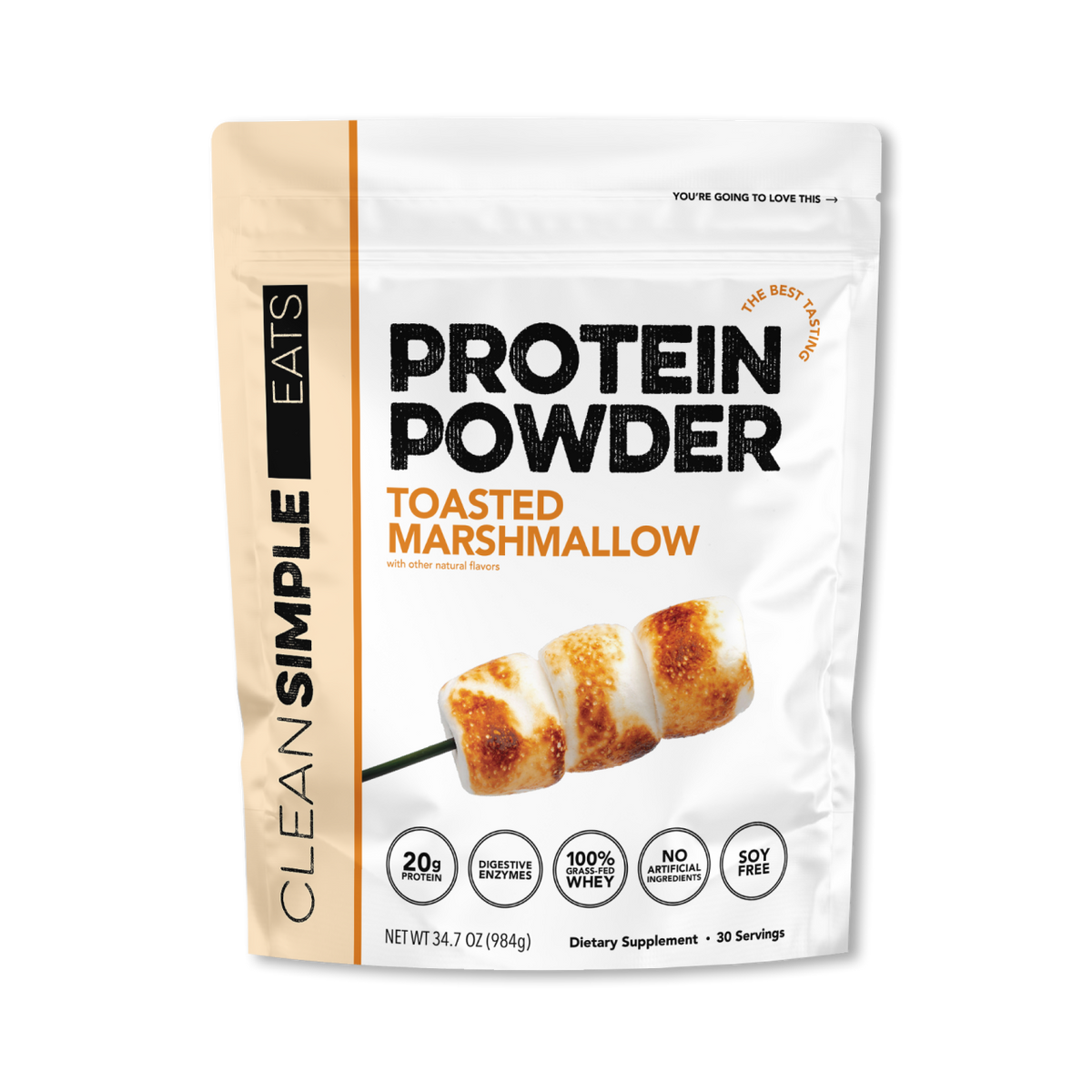 Protein Powder - Toasted Marshmallow | CSE – Clean Simple Eats
