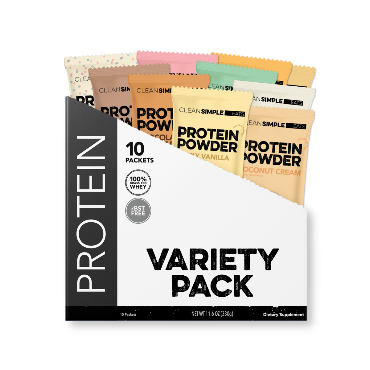 Protein Powder - 10-Flavor Variety Pack | CSE – Clean Simple Eats